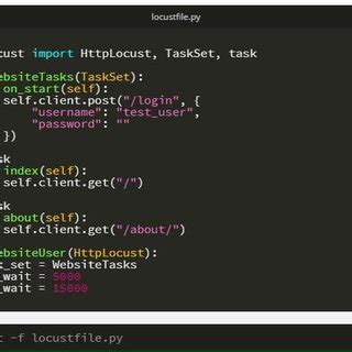 The View Of Locustfile Py And Instruction To Run Download Scientific Diagram