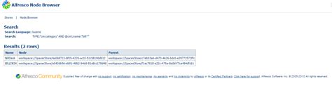 Alfresco Search Category Case Sensitive Stack Overflow