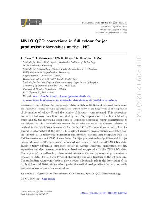 Pdf Nnlo Qcd Corrections In Full Colour For Jet Production