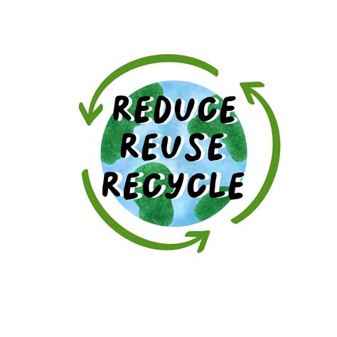 Reduce Reuse Recycle Save Earth