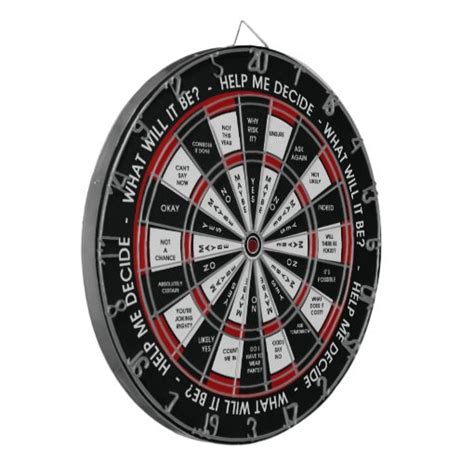 Random Decision Maker Dartboard With Darts Zazzle