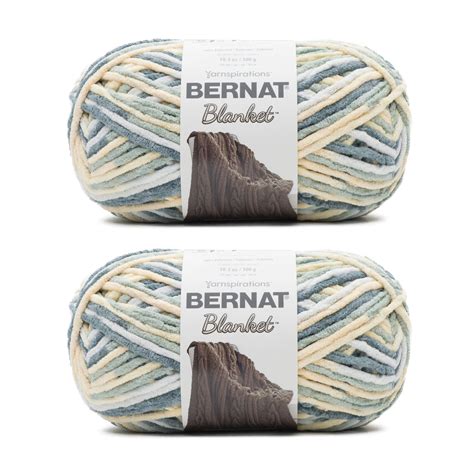 Bernat Blanket Yarn Sunshine Green 2 Pack 300g Polyester Bulky 6