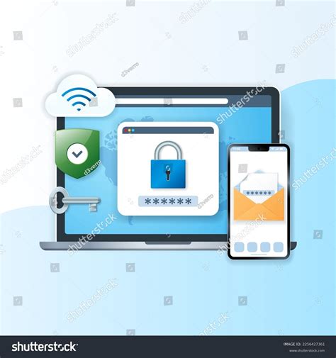 Two Factor Authentication Banner Secure Notice Stock Vector Royalty