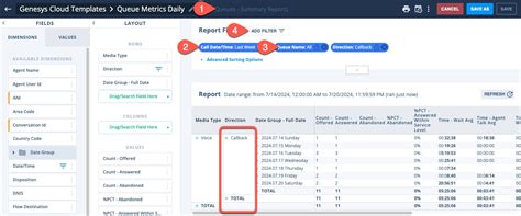 Reporting On Callbacks In Genesys Brightmetrics Support