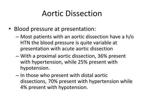 Ppt Aortic Dissection Powerpoint Presentation Free Download Id1880059