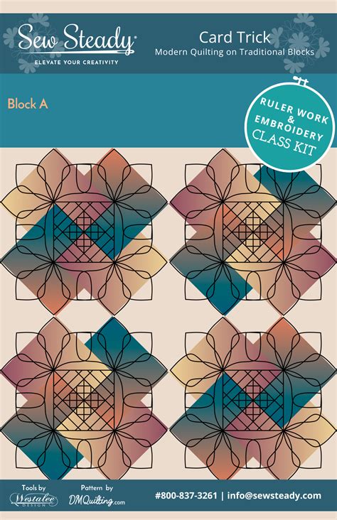 Card Trick Block A Quilt Kit Sew Steady
