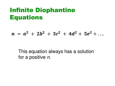 PPT Diophantine Equations PowerPoint Presentation Free Download ID 2635081