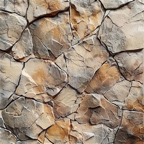 Portrait Of Textured Stone Tile Patterns Premium Ai Generated Image