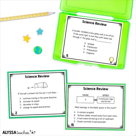 5th Grade Science Sol Review Activities Alyssa Teaches