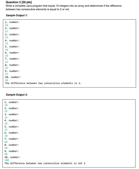solved question 3 [30 pts] write a complete java program