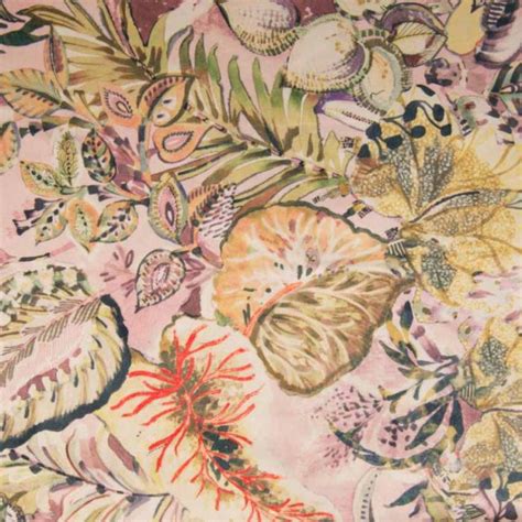Luxurious Printed Velvet Floral Menagerie Rose