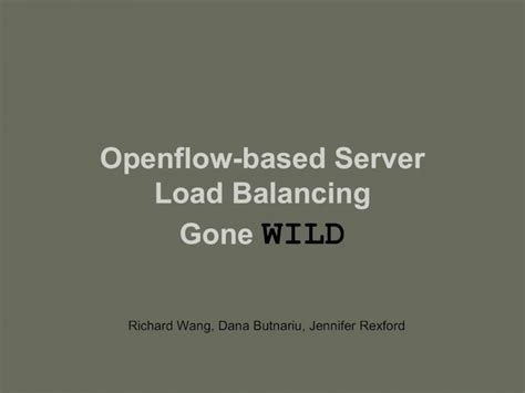pdf openflow based server load balancing gone wildjrex talks lb
