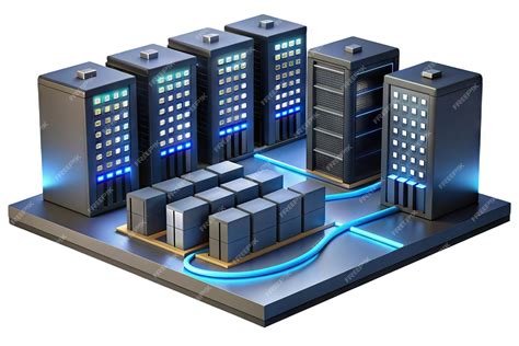 Premium Photo Modern Server And Data Center Icon