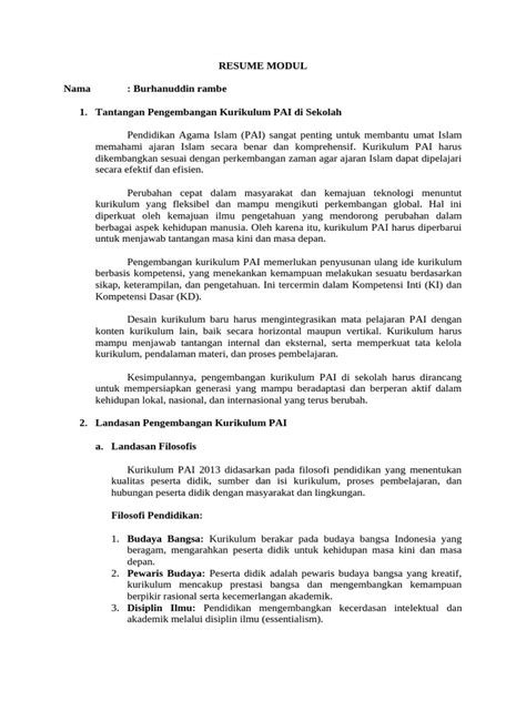 resume struktur keilmuan pai kb 4 pdf