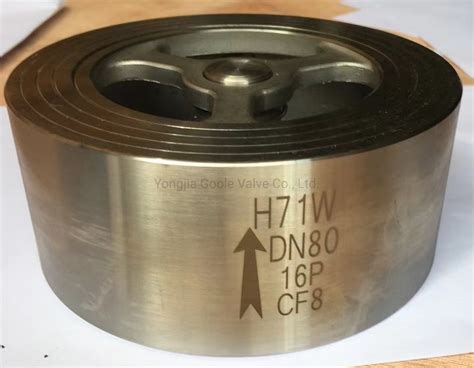 API Carbon Steel Pinless Wafer Type Spring Loaded Disc Check Valve China Wafer Check Valve