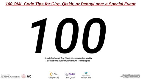 Coding Tips For Qiskit Cirq Or PennyLane A Special Event YouTube
