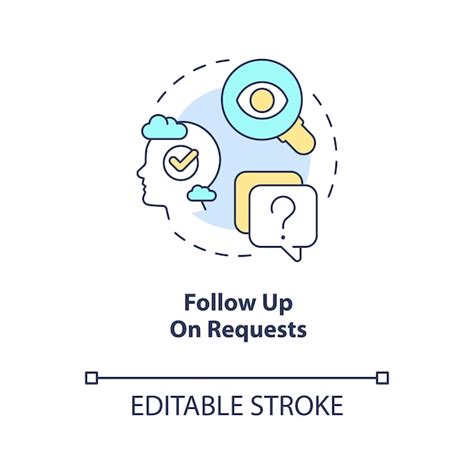 Premium Vector Follow Up On Requests Concept Icon