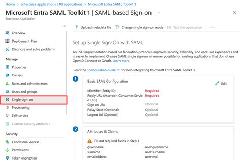 sso implementation in azure microsoft