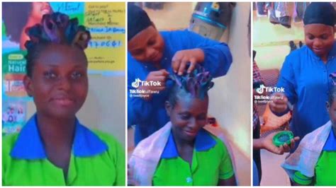 Video Of Lady With Colourful Mohawk Leaves Internet Users Amused