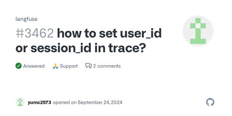 How To Set Userid Or Sessionid In Trace · Langfuse · Discussion