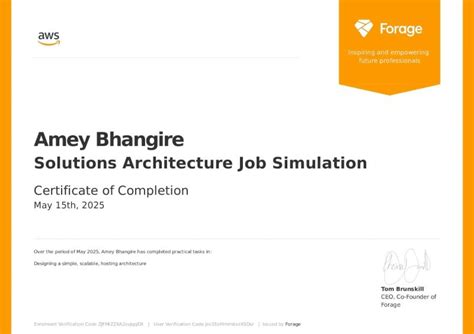 Im Excited To Share That Ive Recently Completed The Aws Solutions Architecture Job Simulation