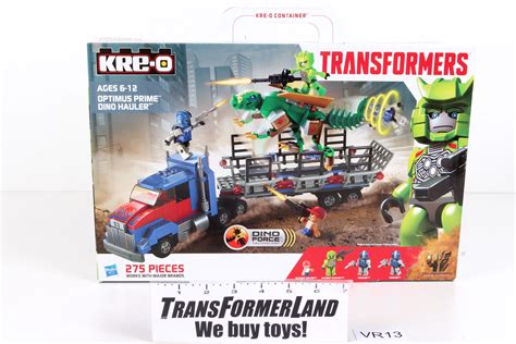 Sealed Transformers® Kre O Construction Sets Optimus Prime Dino Hauler Sku 350267
