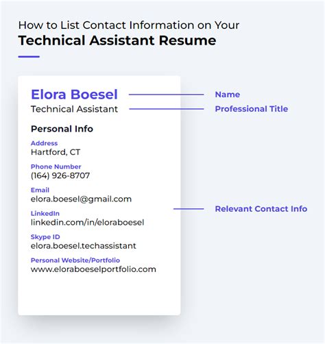 Technical Assistant Resume Examples And Templates