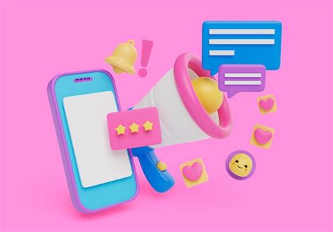 스마트폰 인터페이스 배경의 3d 렌더링 무료 Psd 파일