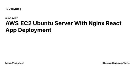 aws ec2 ubuntu server with nginx react app deployment
