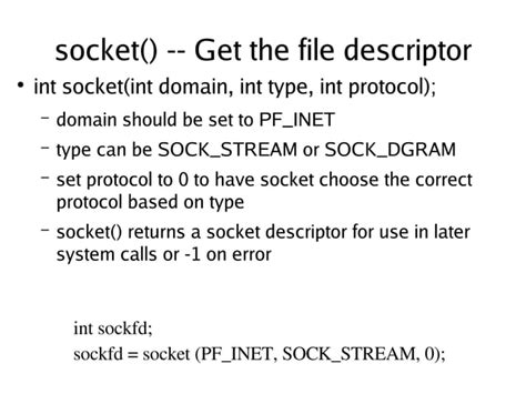 Sockets Ppt