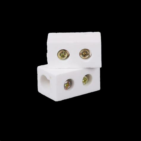 2 Pcs Porcelain Ceramic Terminal Blocks Ceramic Te Vicedeal