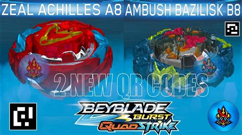 2 New Codes Zeal Achilles A8 Qr Code Ambush Bazilisk B8 Qr Code