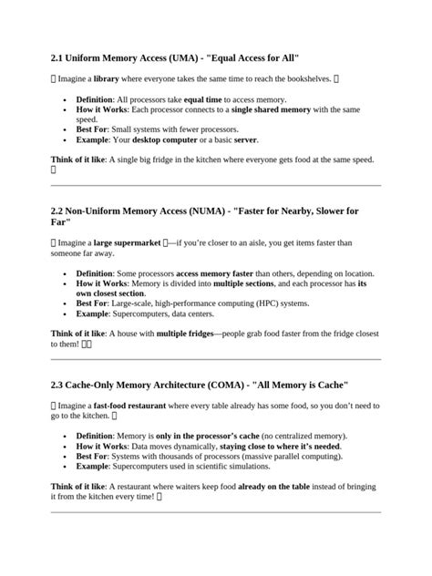 shared memory archeitecure easy pdf central processing unit supercomputer