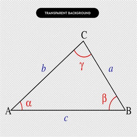 Premium PSD A Triangle With A Letter B On It And The Letters B And C On The Bottom