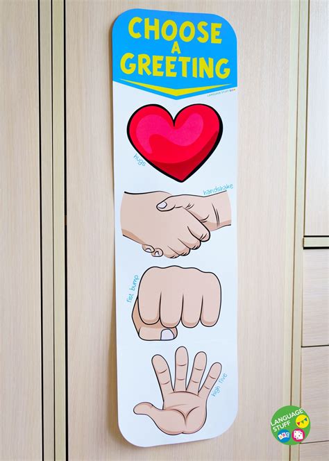 Choose A Greeting Kindergarten Classroom Themes Greeting Poster