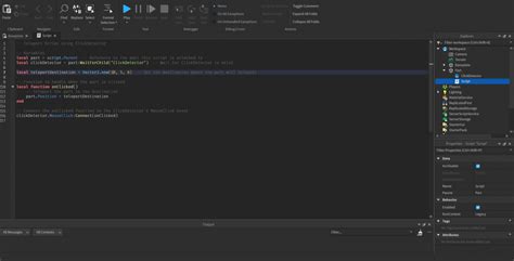 Create A Script That Makes A Part Teleport To Another Location In Roblox Studio