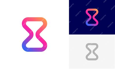 Premium Vector Simple Hourglass Modern Logo Design Vector