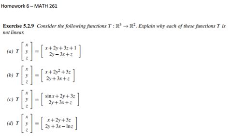 solved consider the following functions t r3 to r2 explain