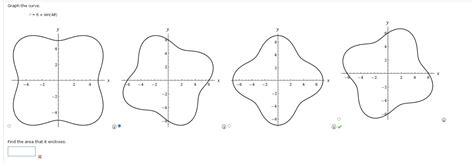 Solved r θ2 0θ6πGraph the curve r 6 sin 4θ Find the area Chegg com