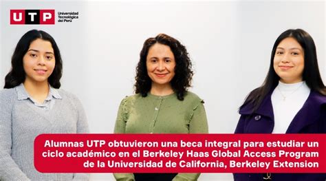 Alumnas UTP obtuvieron una Beca integral para estudiar un Ciclo ...
