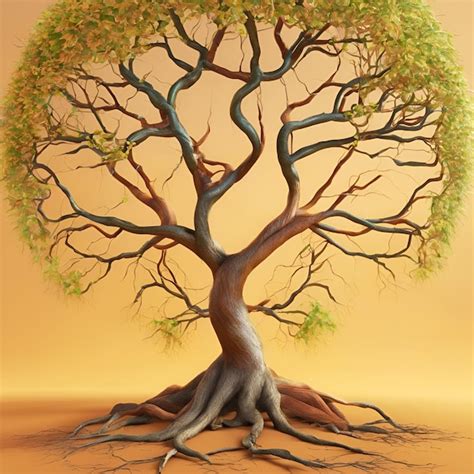 Premium Ai Image Dna Strands As The Roots Of A Tree Of Life Branching