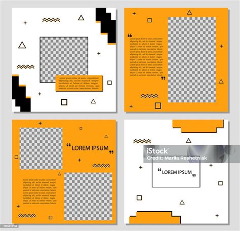 소셜 미디어에 대 한 디자인 사각형 배너 템플릿입니다 편집 가능한 노란색 프레임 레이아웃 브로셔 템플릿입니다 소셜 미디어 게시물