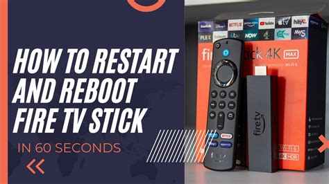 HOW TO RESTART AND REBOOT FIRESTICK IN 60 SECONDS YouTube