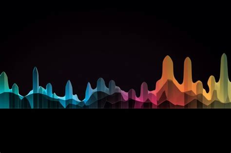 Premium Ai Image A Brightly Colored Waveforms Of Various Sizes And