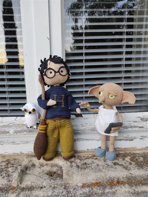 Dobby Elf Doll Crochet Toy Elf Crochet Handmand Dobby Doll Art