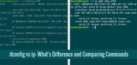 Ifconfig Vs Ip Whats Difference And Comparing Network Configuration