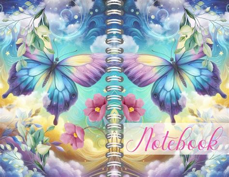 Butterfly Notebook 30 Pages Digital Download Printable 01 Etsy