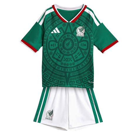 Adidas Mexico Youth Home Soccer Mini Kit World Cup 2026 Azteca Soccer