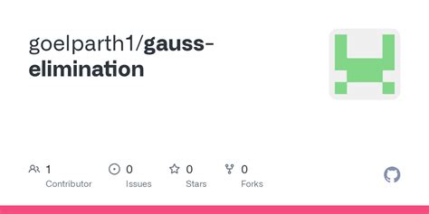 GitHub Goelparth Gauss Elimination