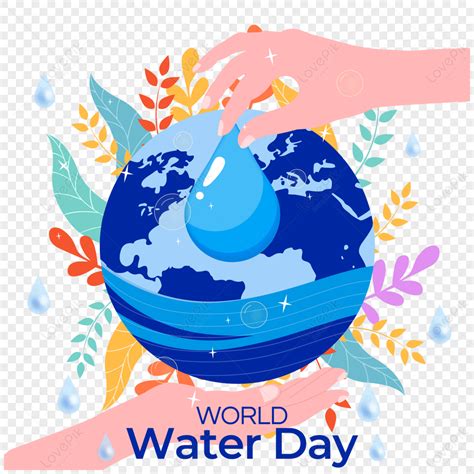 세계 일러스트 수자원의 날 물 물방울 하늘 생태학 지구 Png 일러스트 무료 다운로드 Lovepik